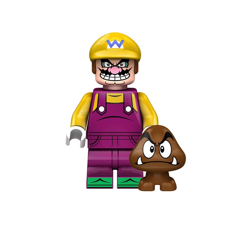 Mario Bros Lego Compatible Wario
