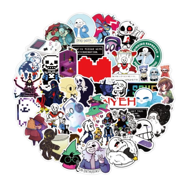 Undertale Set de 50 Stickers