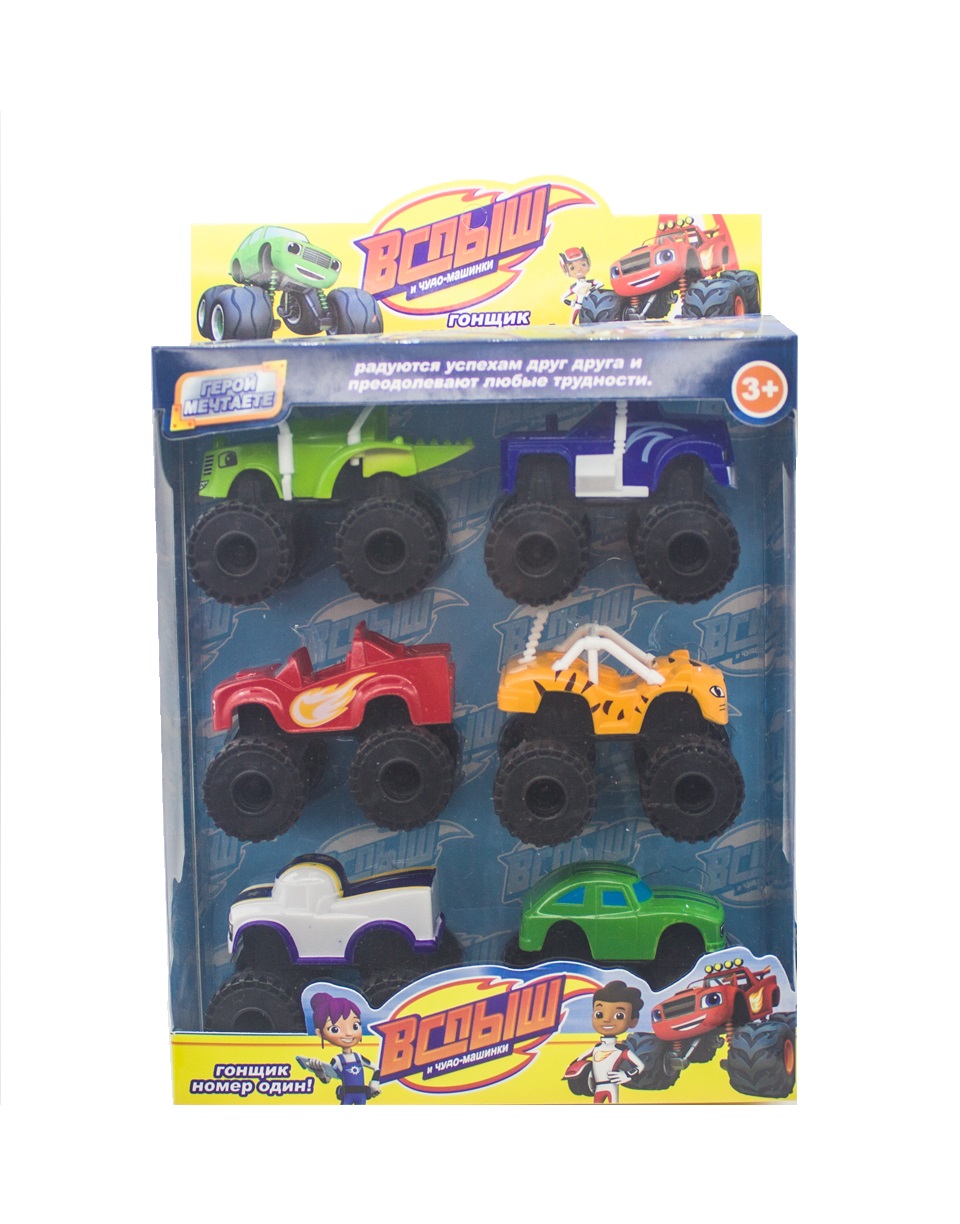Blaze and the Monster Machines Set 6 Autos con Caja