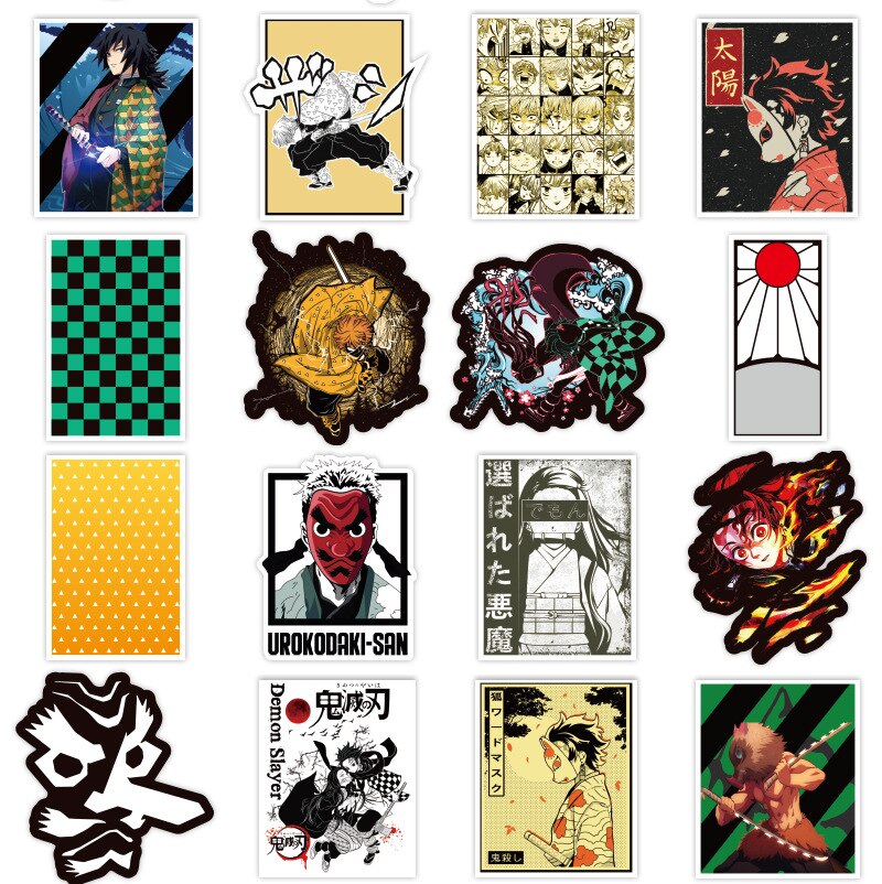 Demon Slayer Kimetsu No Yaiba Set 100 Stickers