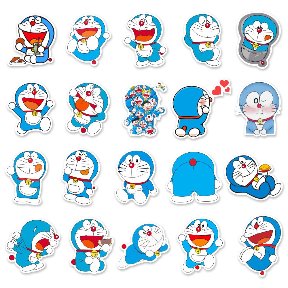 Doraemon el Gato Cósmico Set de 50 Stickers