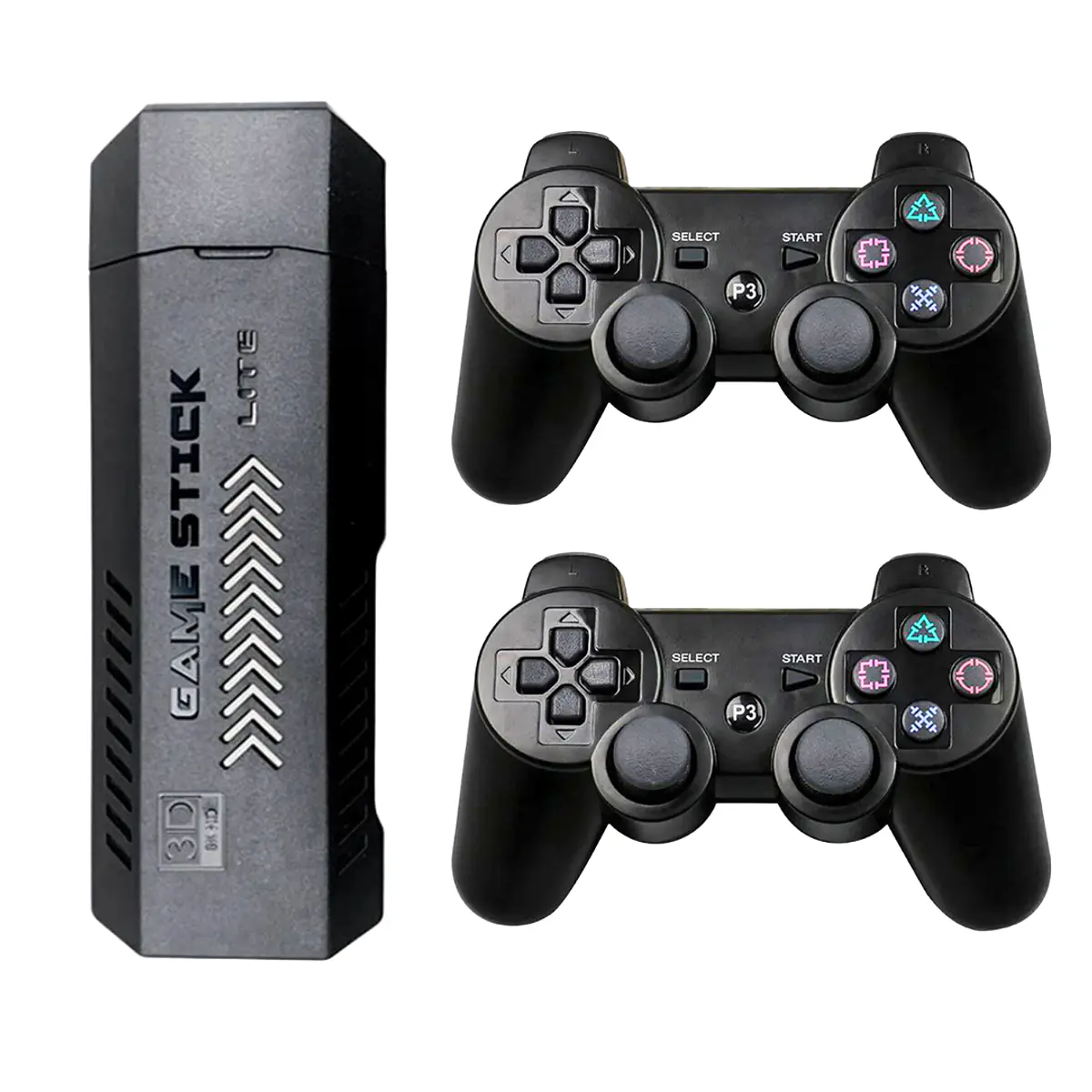 Game Stick X2 Plus con Mandos Recargables Tipo PS3