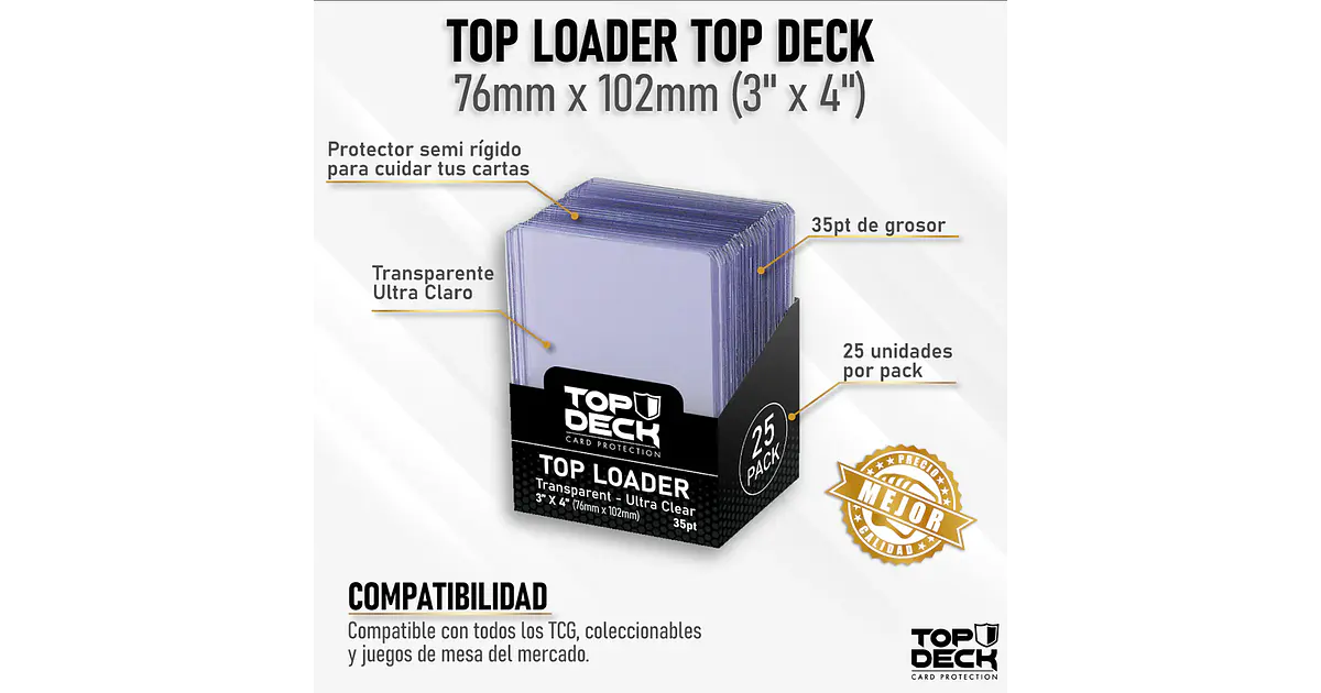 Arkana TCG | Top Loader - TOP DECK [Pack 25un]