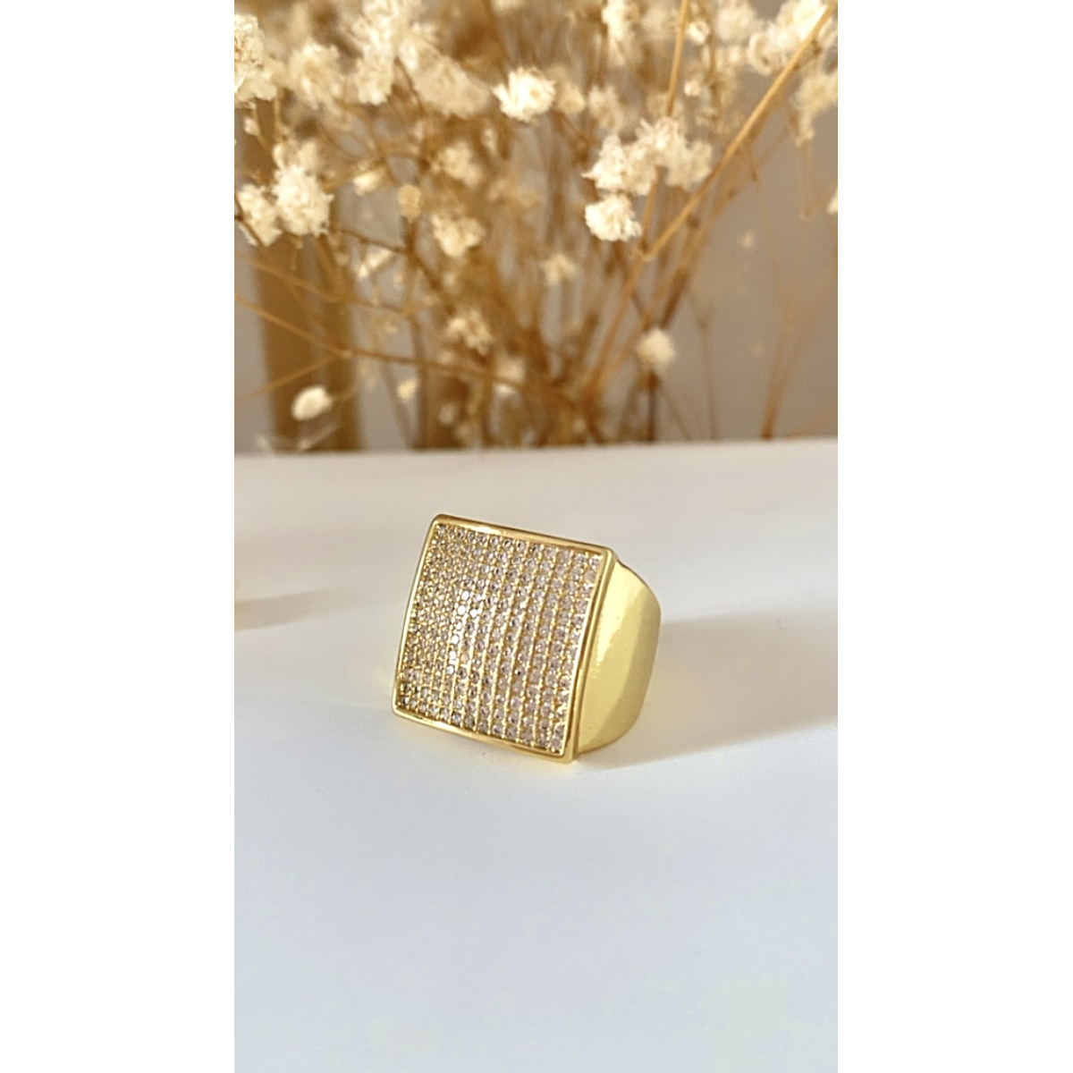 Anillo Cuadrado Verona Gold