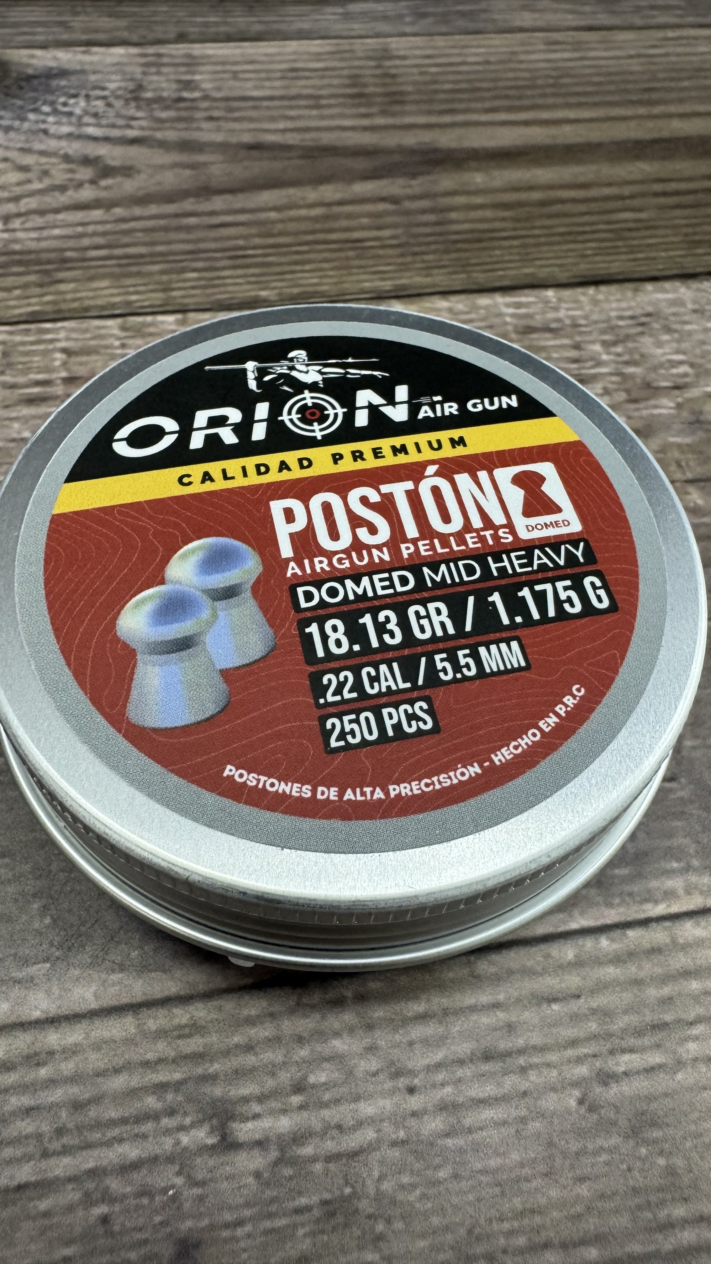 Poston Orión Domed Mid Heavy cal 5,5mm 18,13gr 250 unid