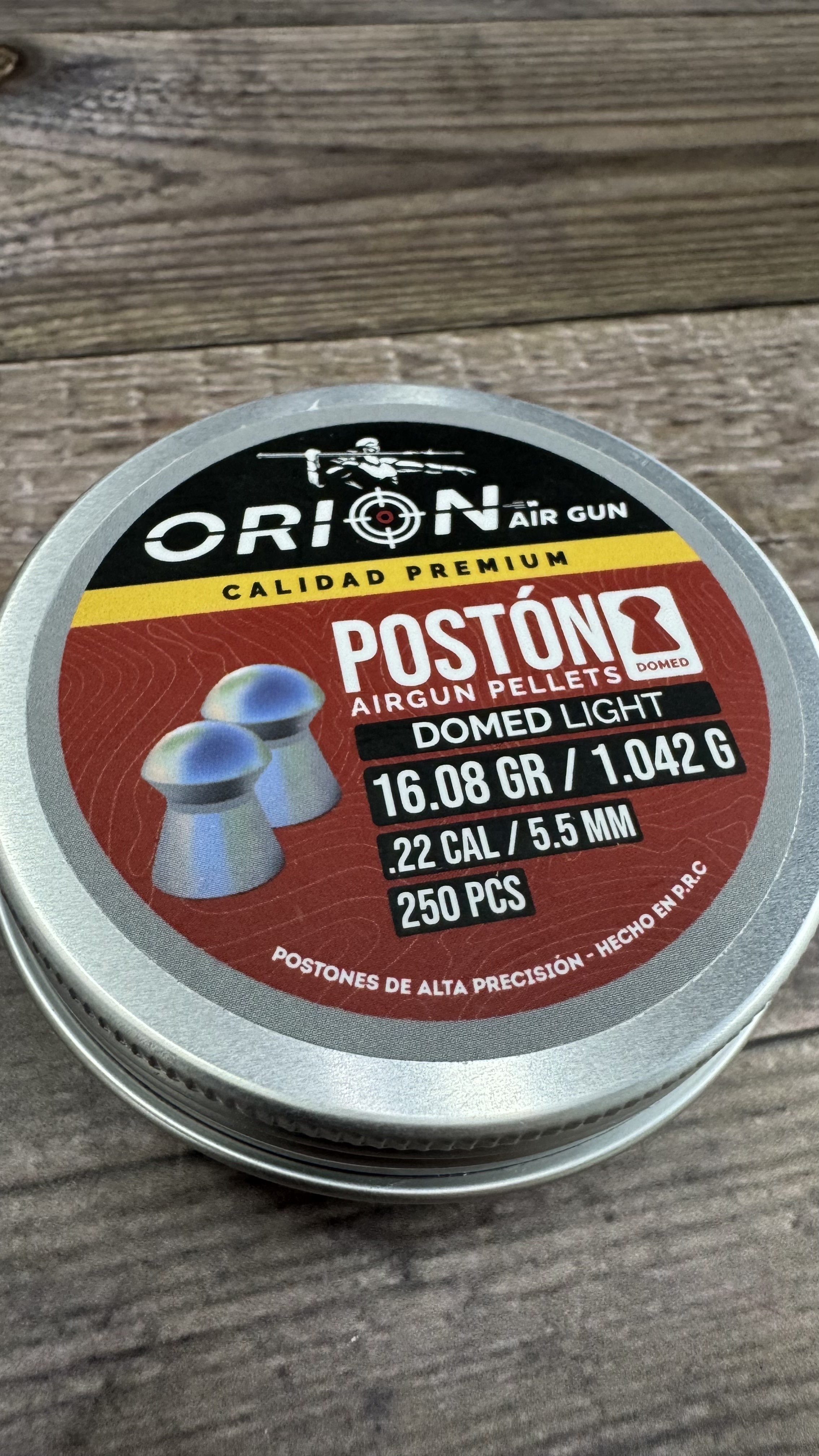 Poston Orión Domed Mid Heavy cal 5,5mm 16,08gr 250 unid
