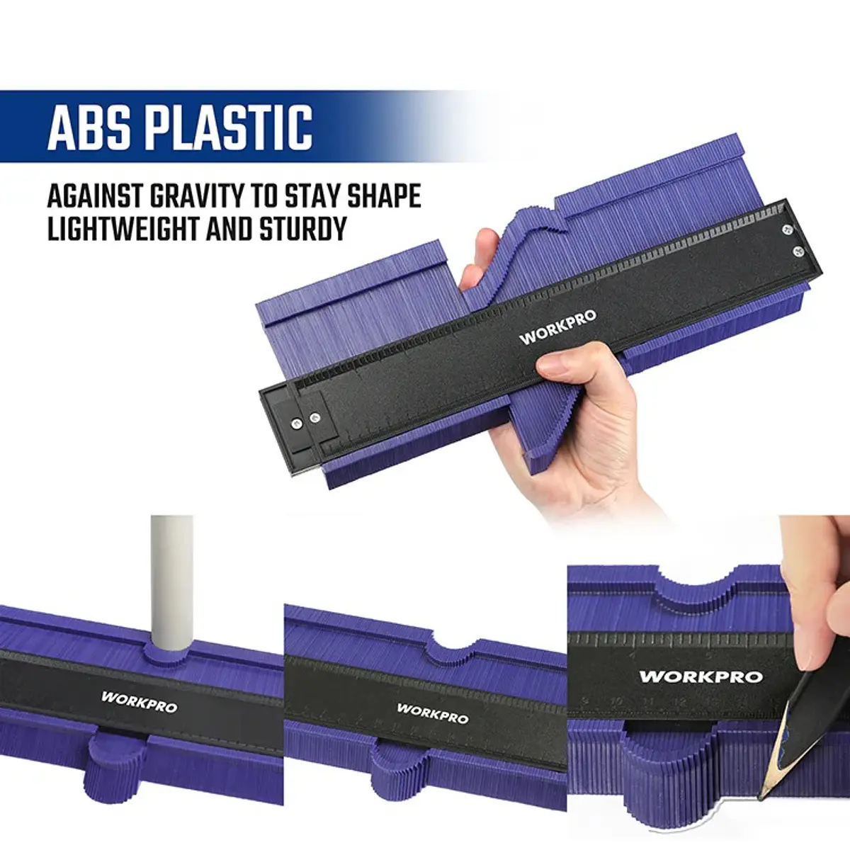 MEDIDOR DE CONTORNO PLASTICO 10 PULG WORKPRO