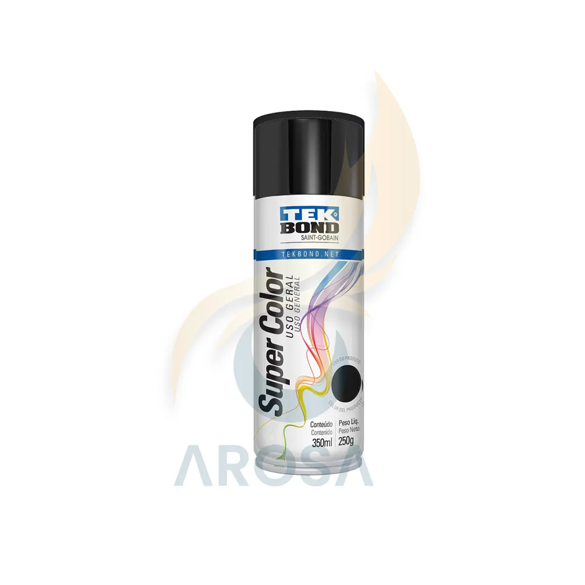 Pintura Spray TekBond Negro Brillante