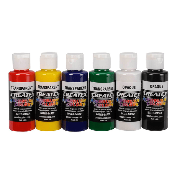 Createx Colors AirBrush - Primary 60 Ml (Set De 6 Colores)