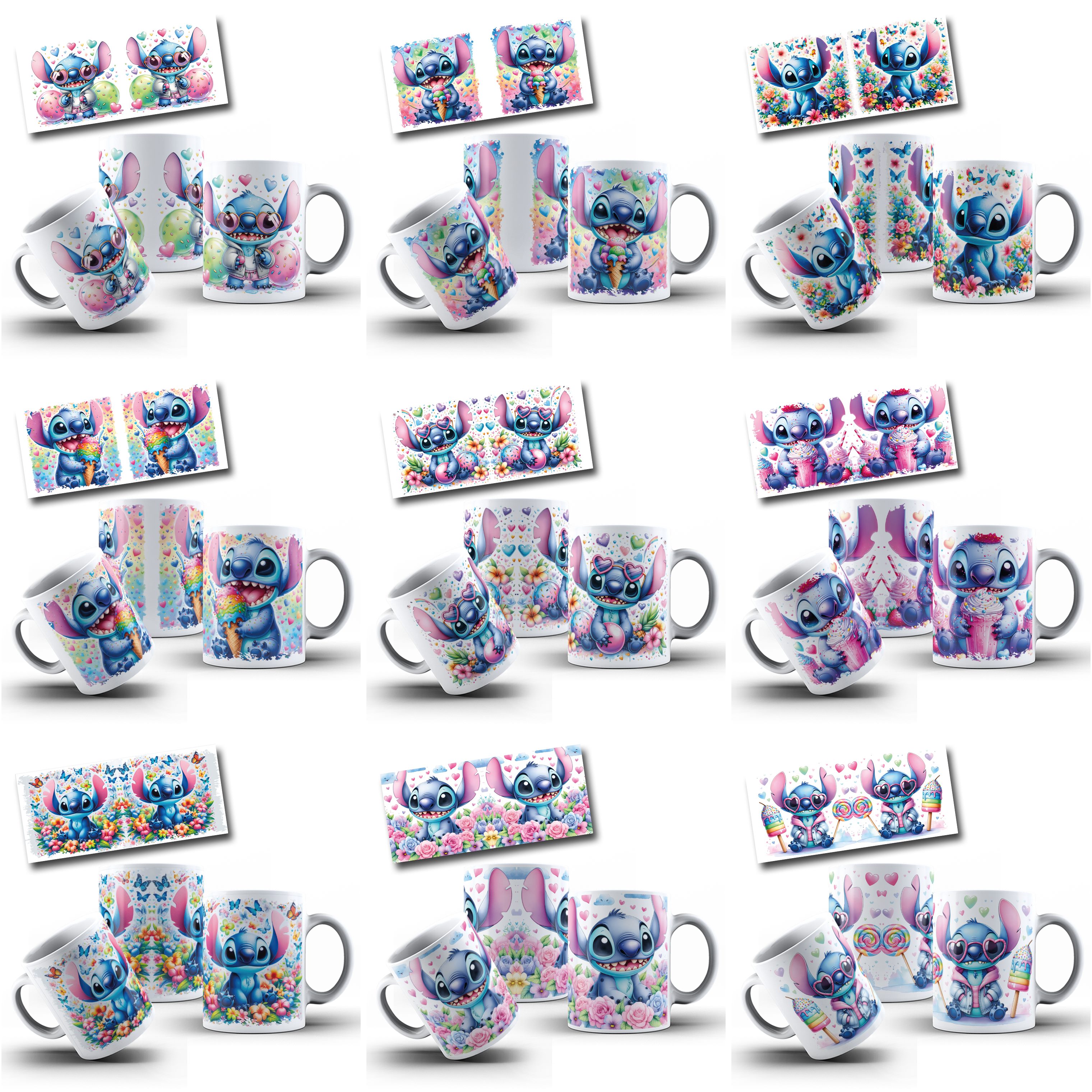 40 Artes para Caneca Stitch Arquivos em Jpg