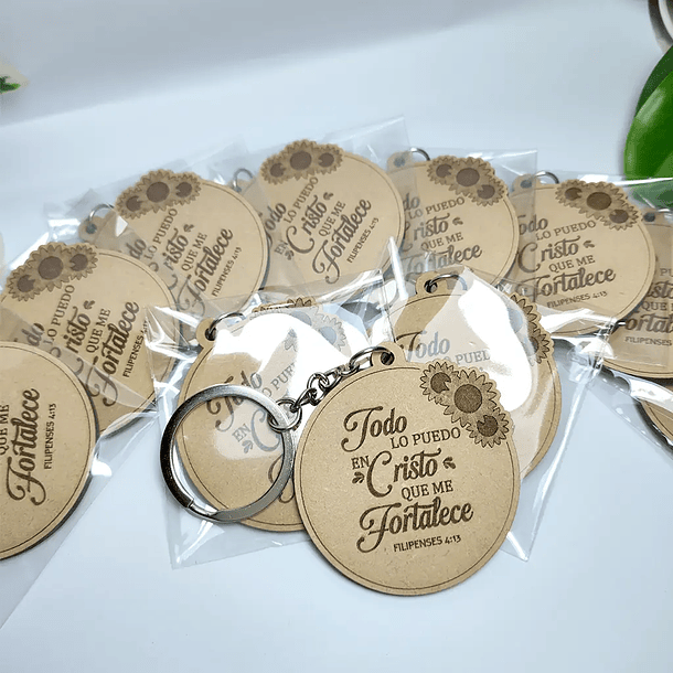 Llavero Mdf madera personalizado