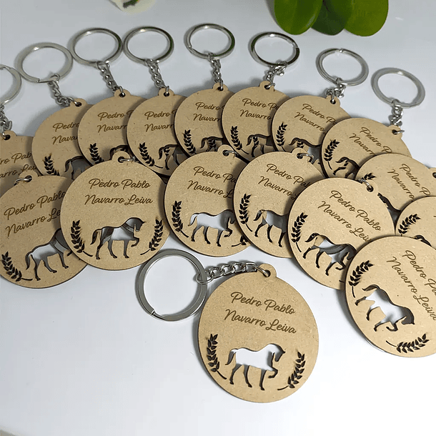 Llavero Mdf madera personalizado