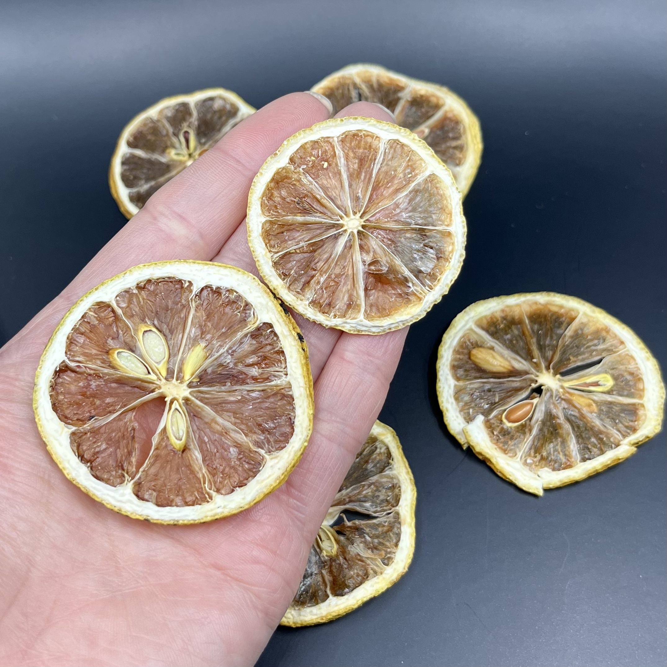 Rodajas de limón naturales 6 unidades, deshidratados y prens