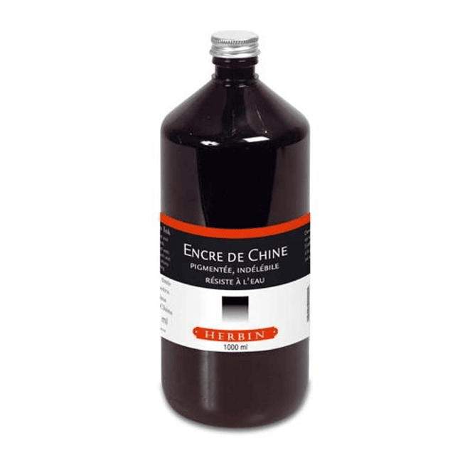 Herbin Tinta China - Negra 1 Litro