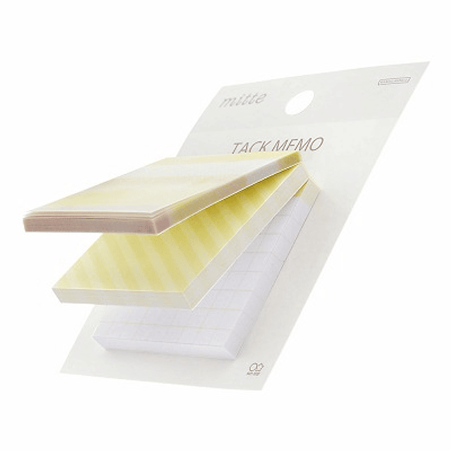 Square Bloc Sticky Notes Cream Yellow