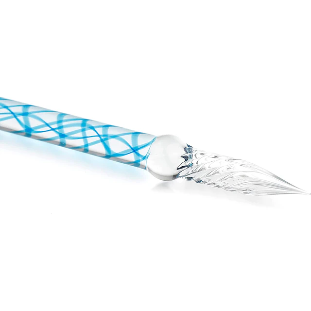 Pluma de cristal recta (16cm)