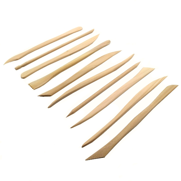 Set Estecas de Madera 10 pzs.