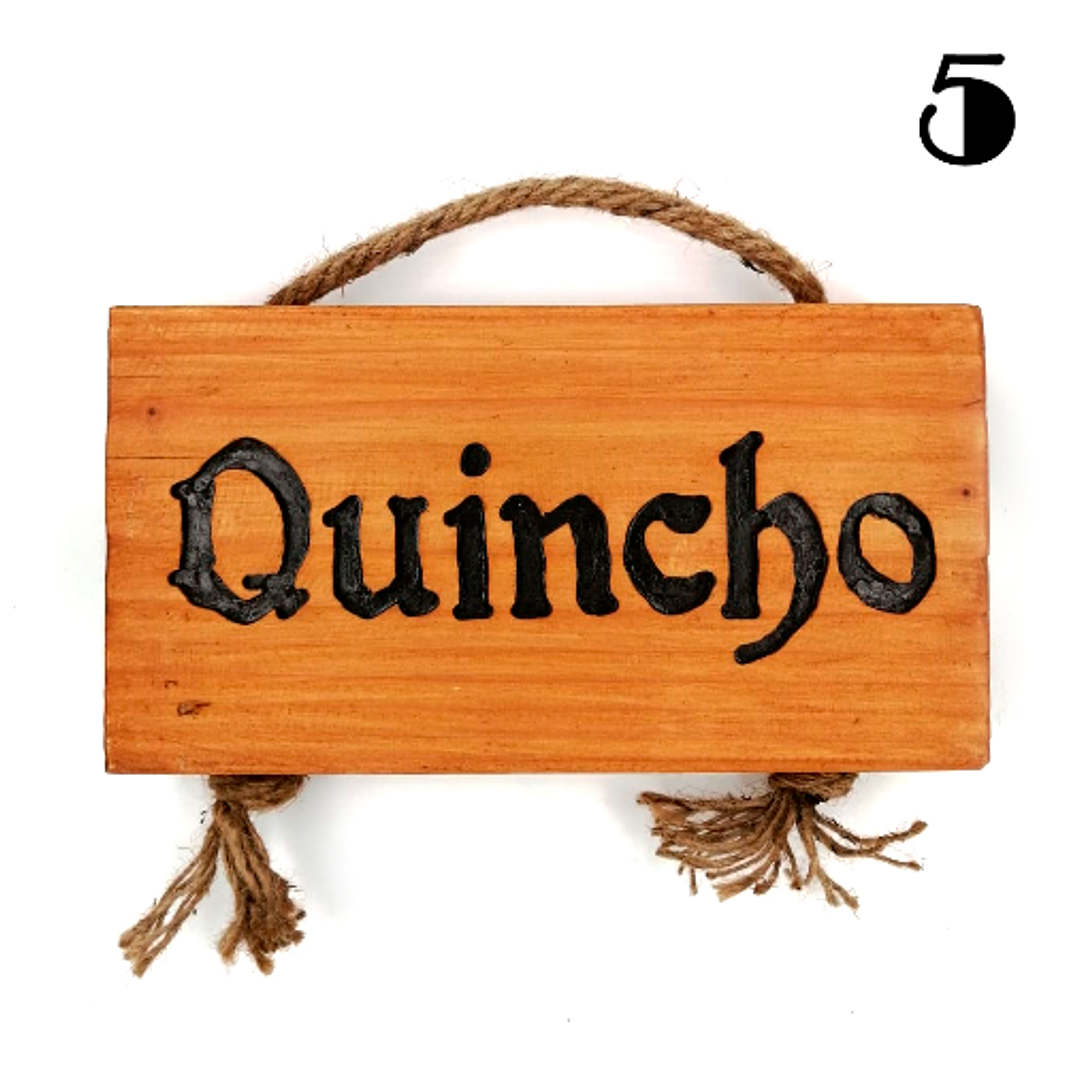 Quincho Letrero Bloque