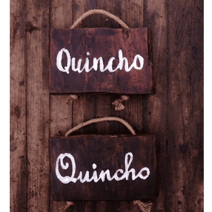 Quincho Letrero Rustico Grande