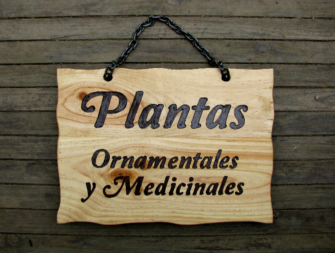 Letrero Madera 2 cm espesor