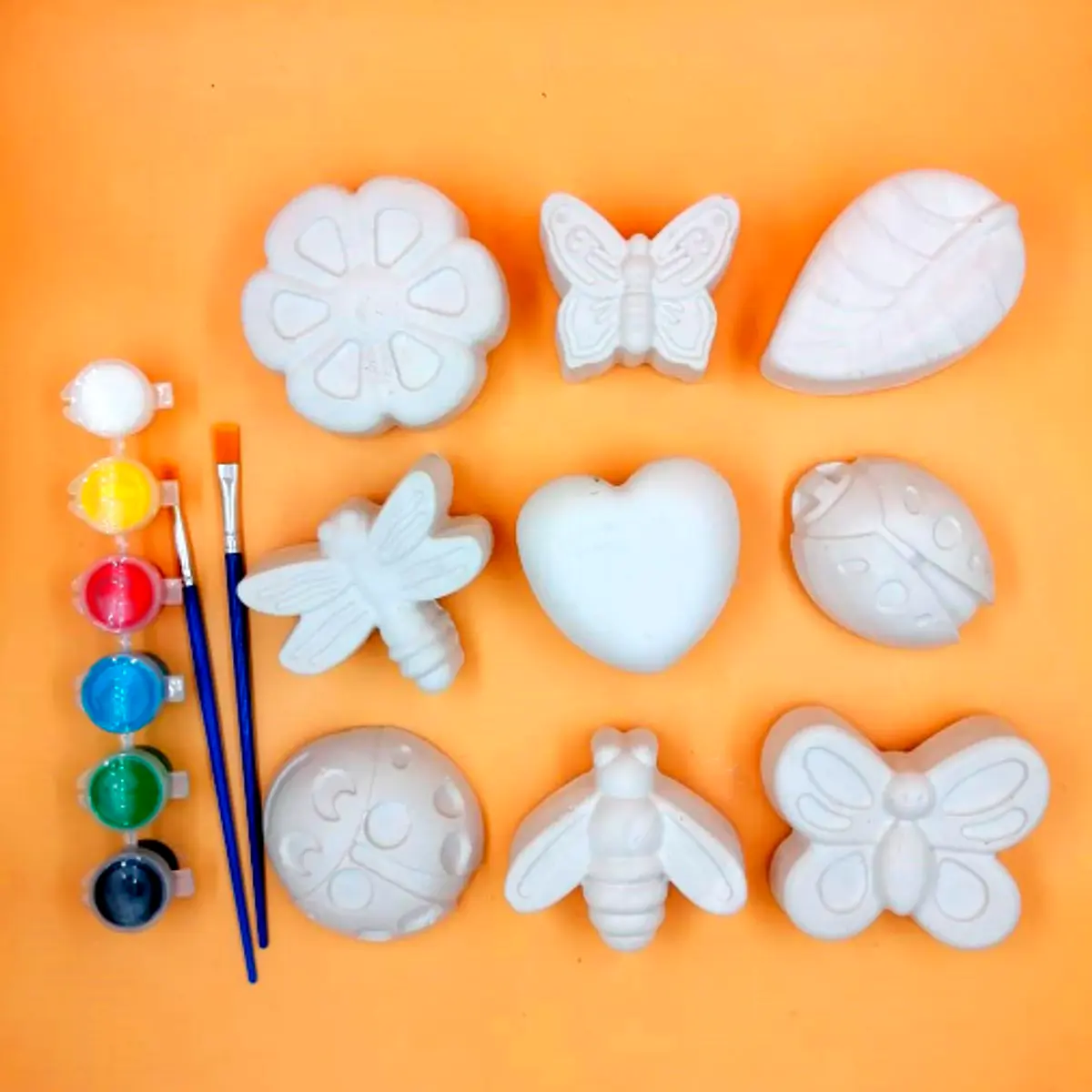 9 Figuras de Primavera de Yeso + PINTURA