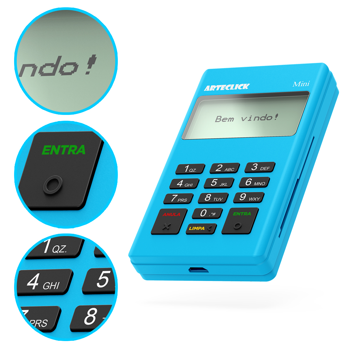 Mockup de Máquina de Cartão (Modelo Mini)