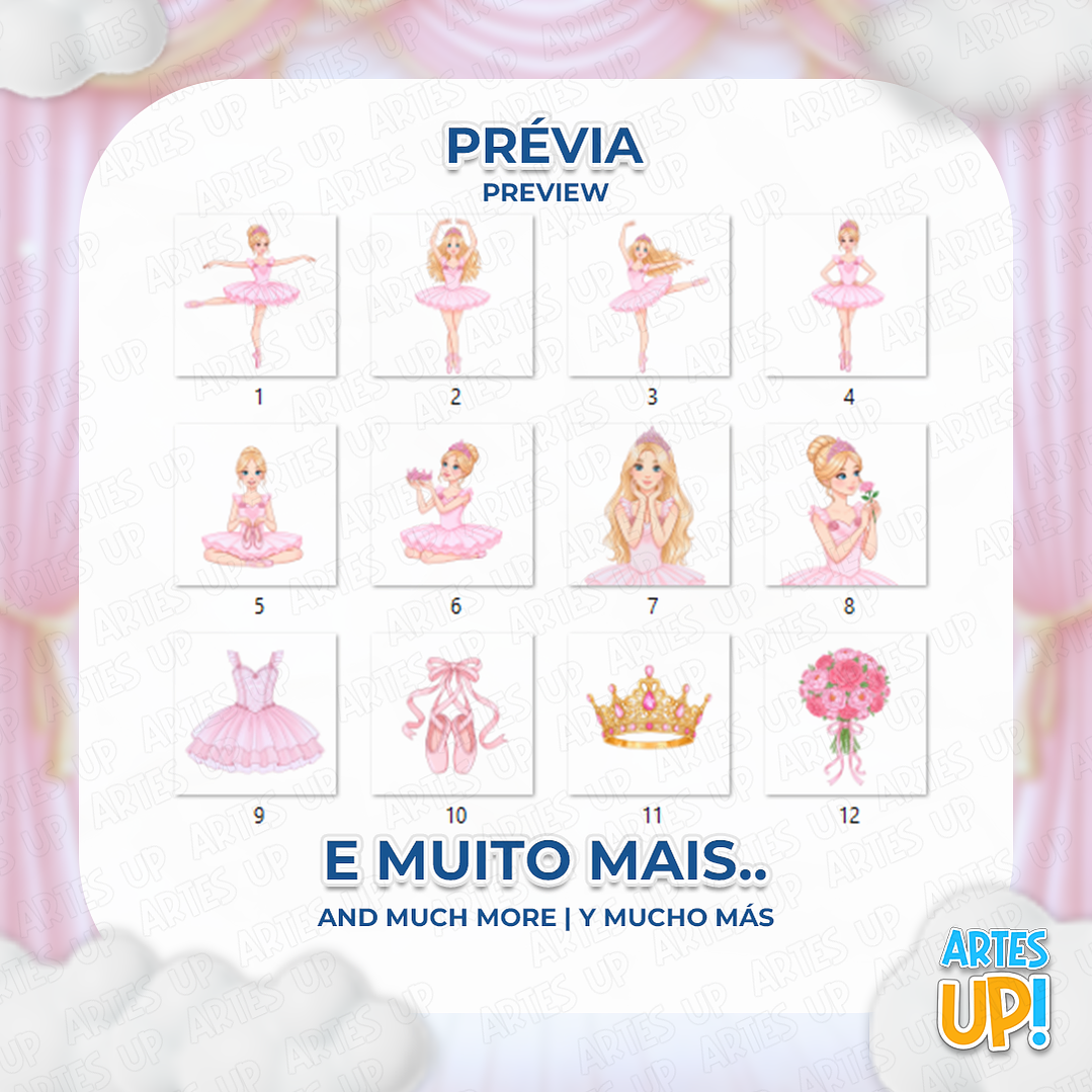 Kit digital PNG Barbie Bailarina Clipart