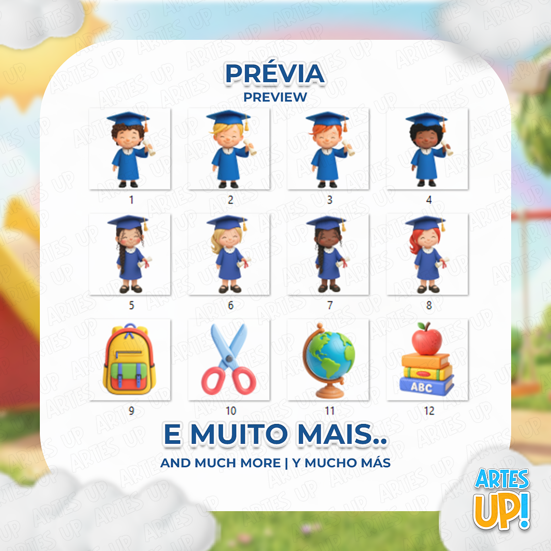 Digital Kit PNG Graduation ABC Clipart