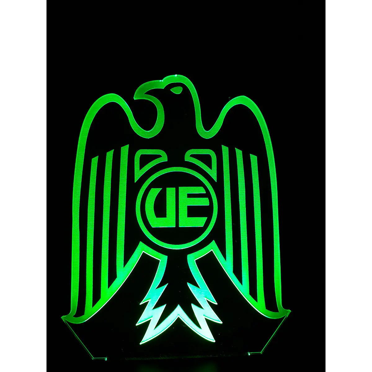 Lámparas led efecto 3d, UNION ESPANOLA - Logo, 7 Colores