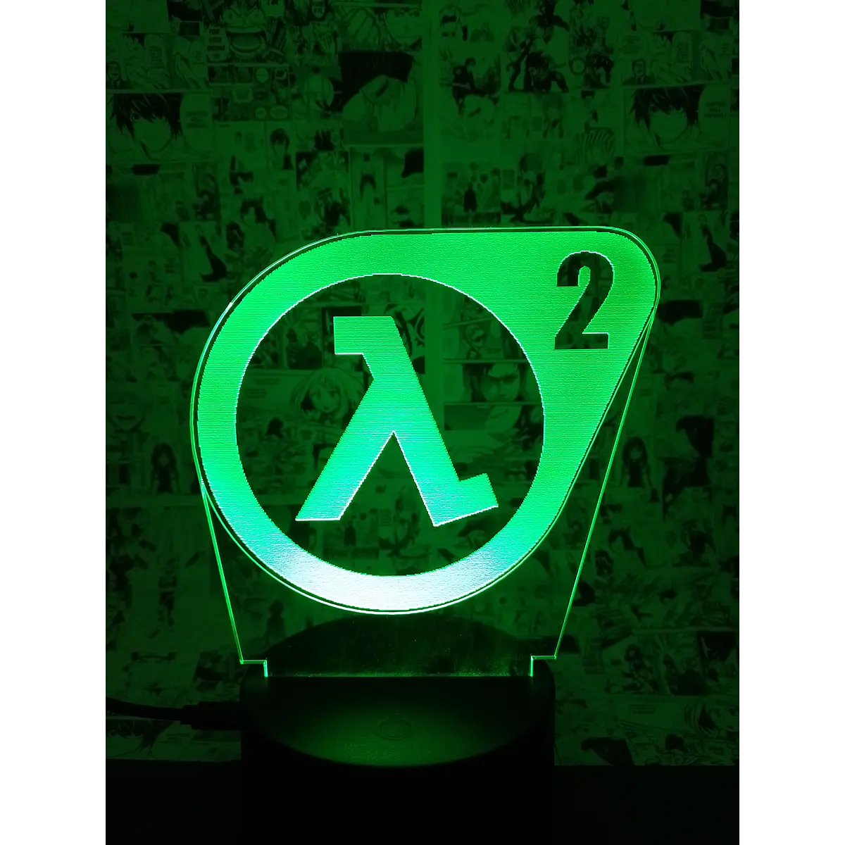 Lámparas led efecto 3d, HALF LIFE , 7 Colores más combinacio
