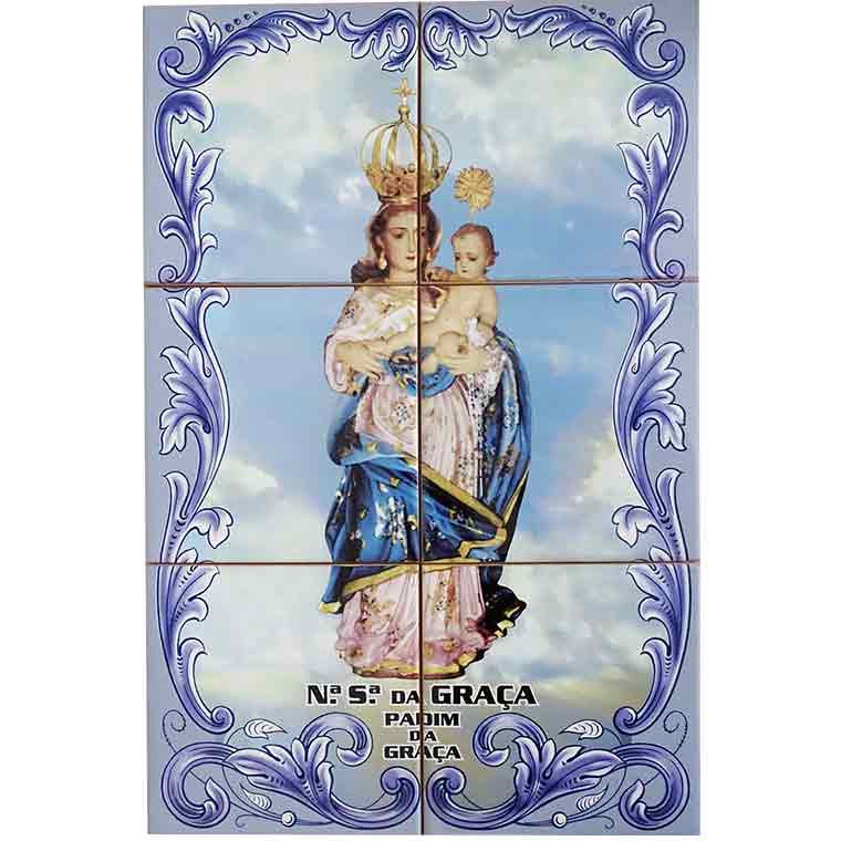 Azulejo Nª Senhora da Graça 6 peças