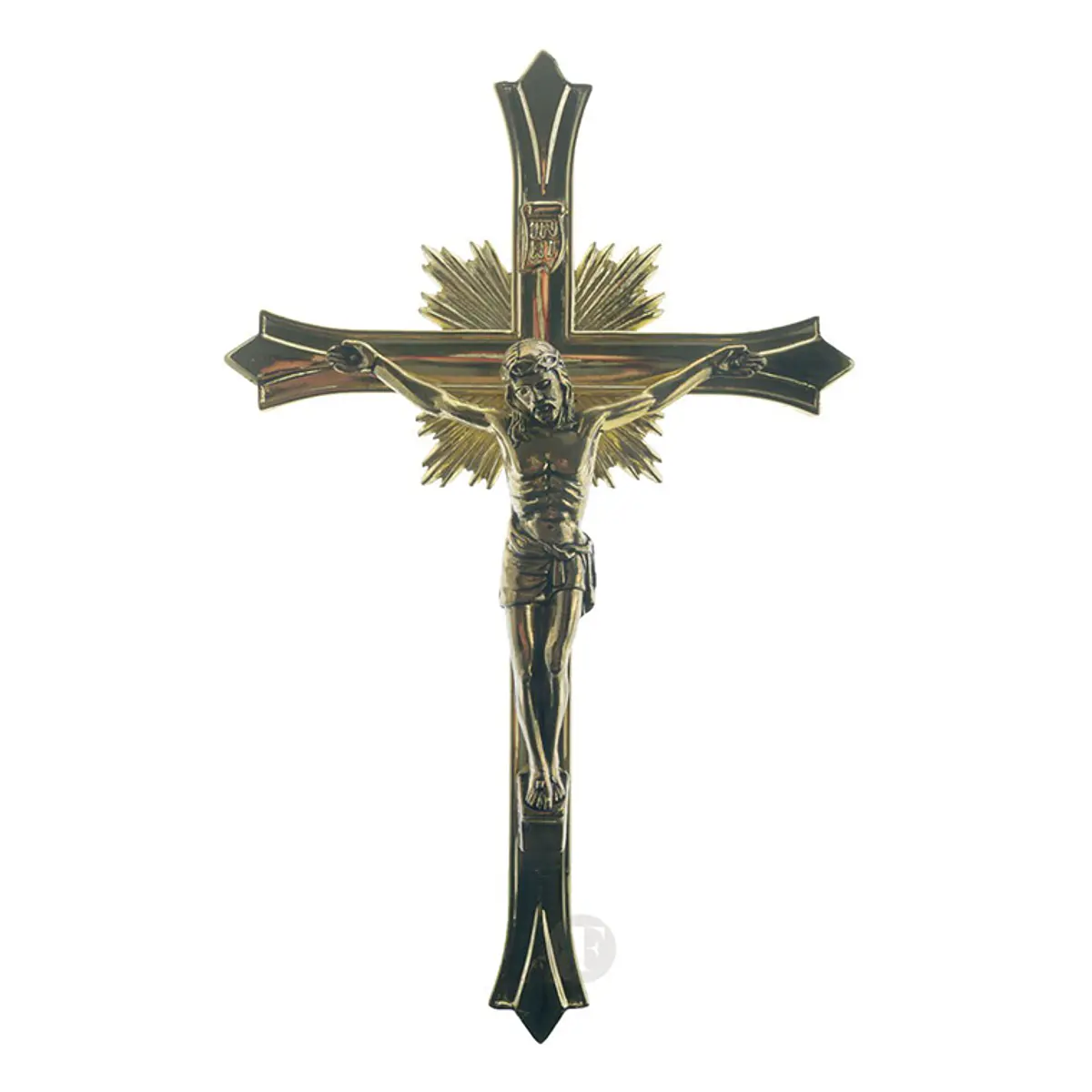Crucifixo latão 18,5 cm