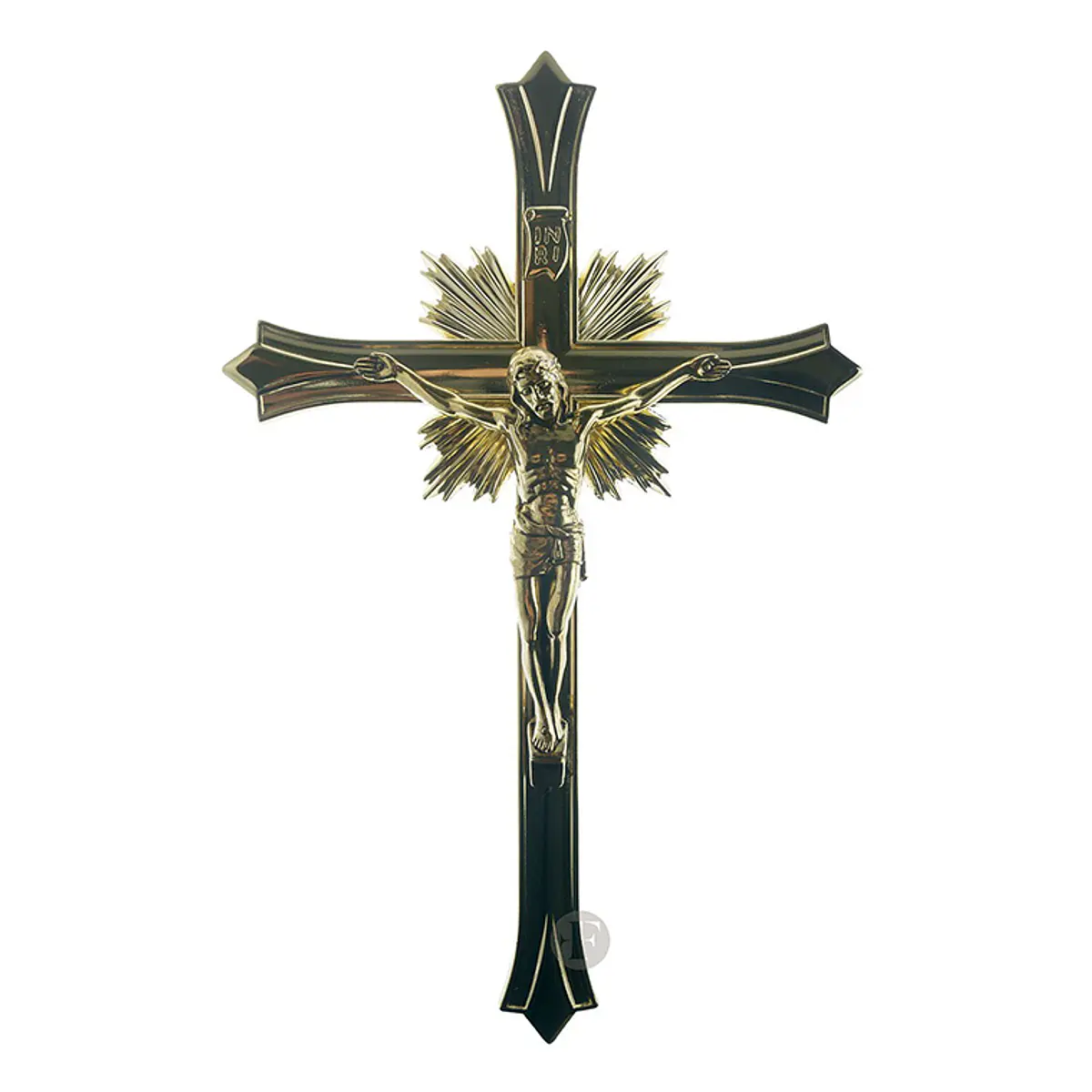 Crucifixo latão 27,5 cm