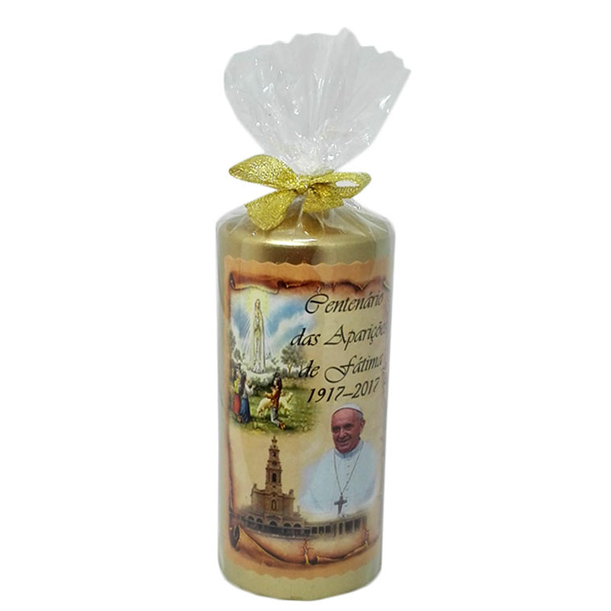 Catholic candle of Centenary of Fatima