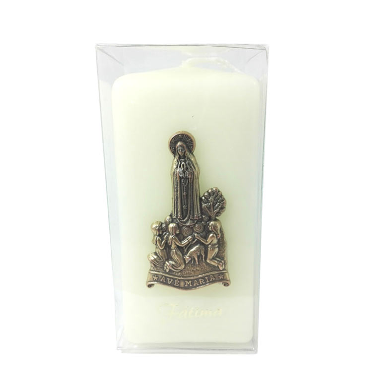 Catholic candle of Apparitions of Fatima