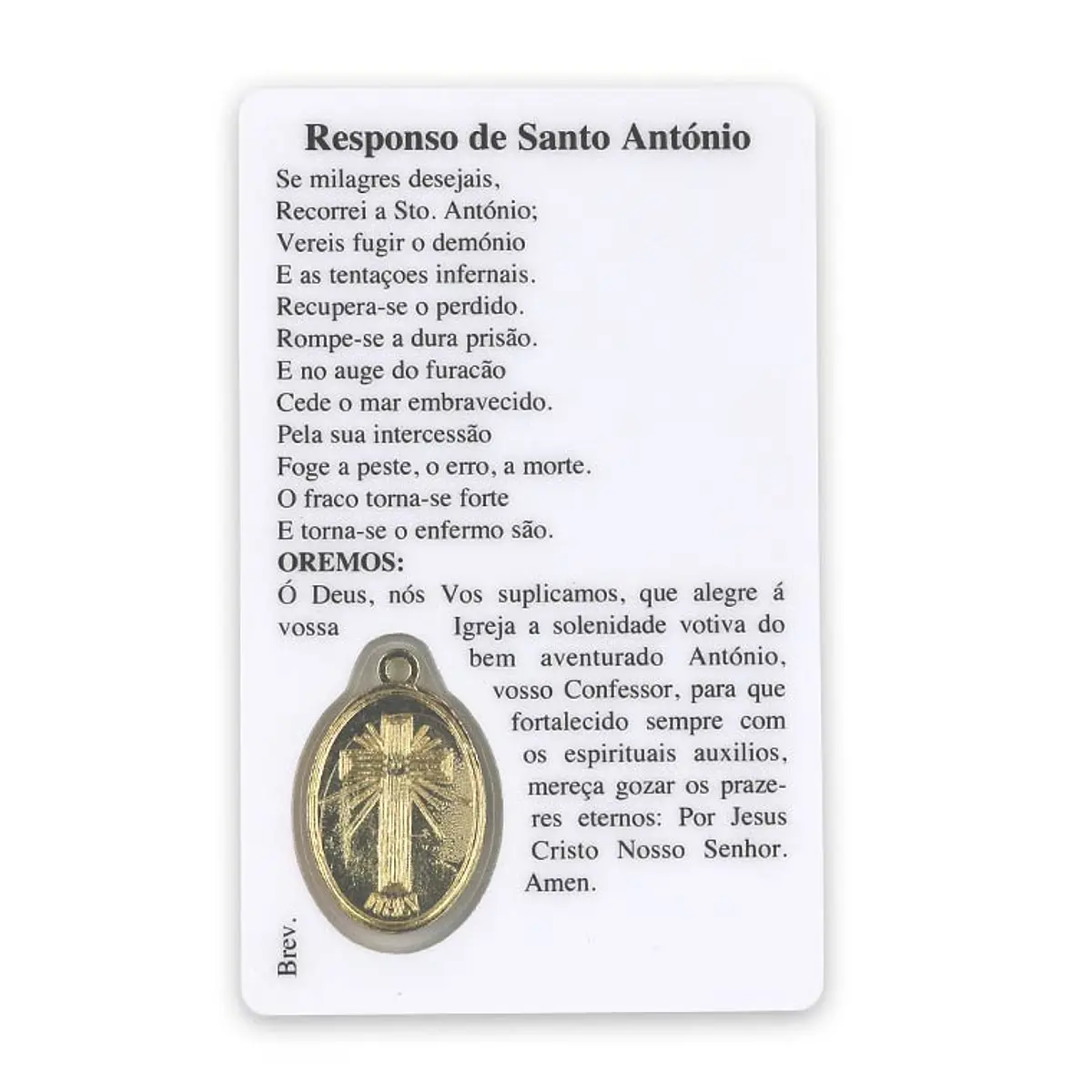 Pagela Com Responso A Santo António
