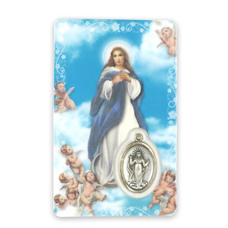 Prayer card of the Immaculate Conception
