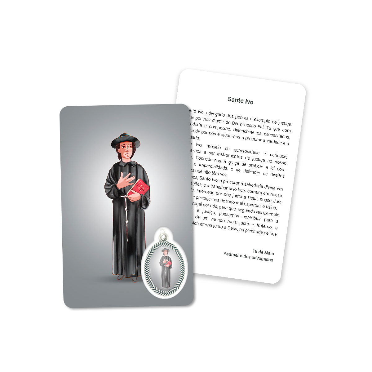 Prayer card to Saint Ivo
