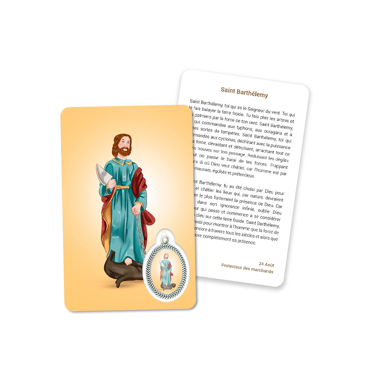 Prayer card to Saint Bartholomew