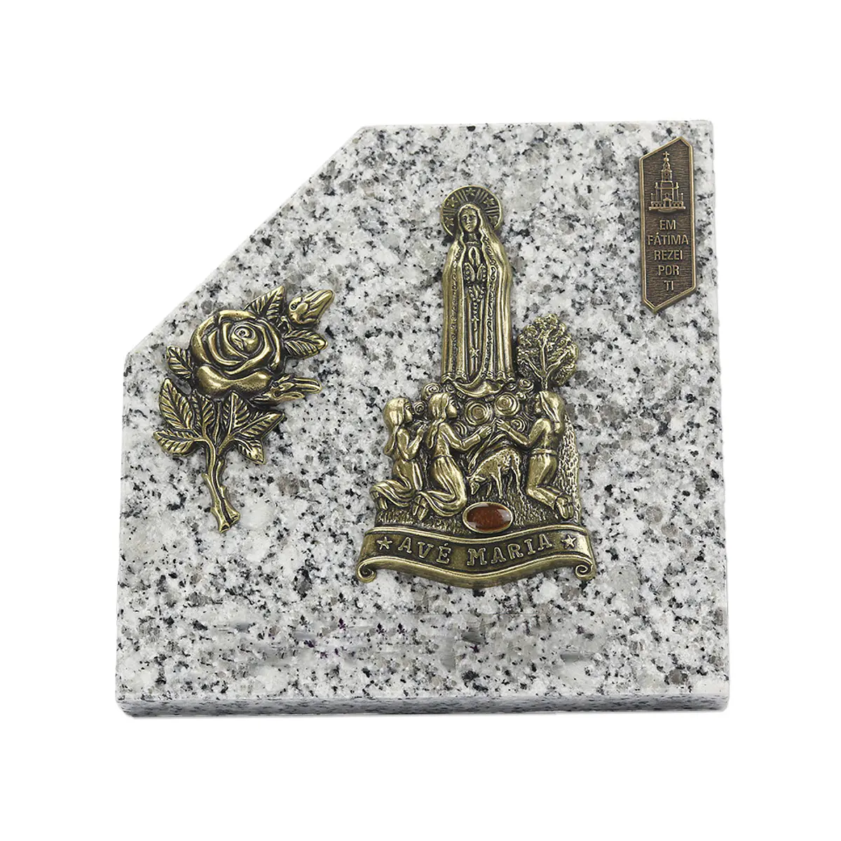 Granite funeral plaque