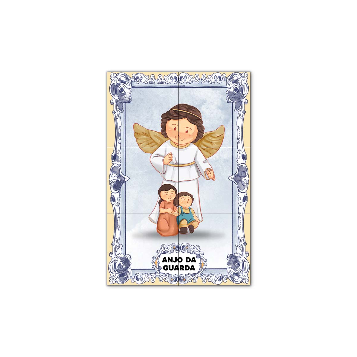 Azulejos de l'Ange Guardien 30 cm x 45 cm