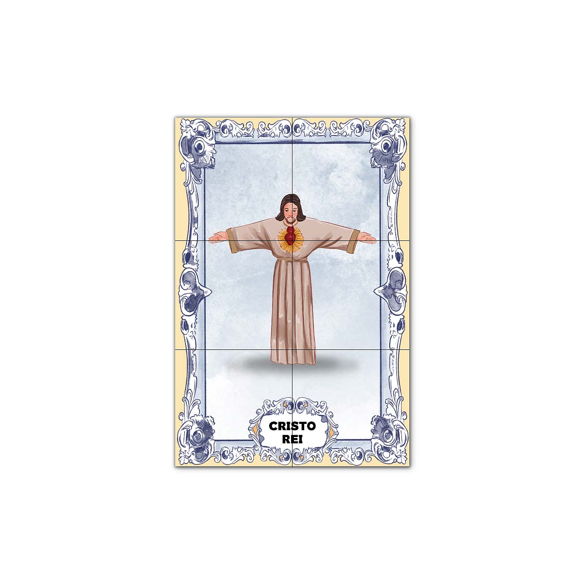 Christ the King Tile Panel 30 cm x 45 cm