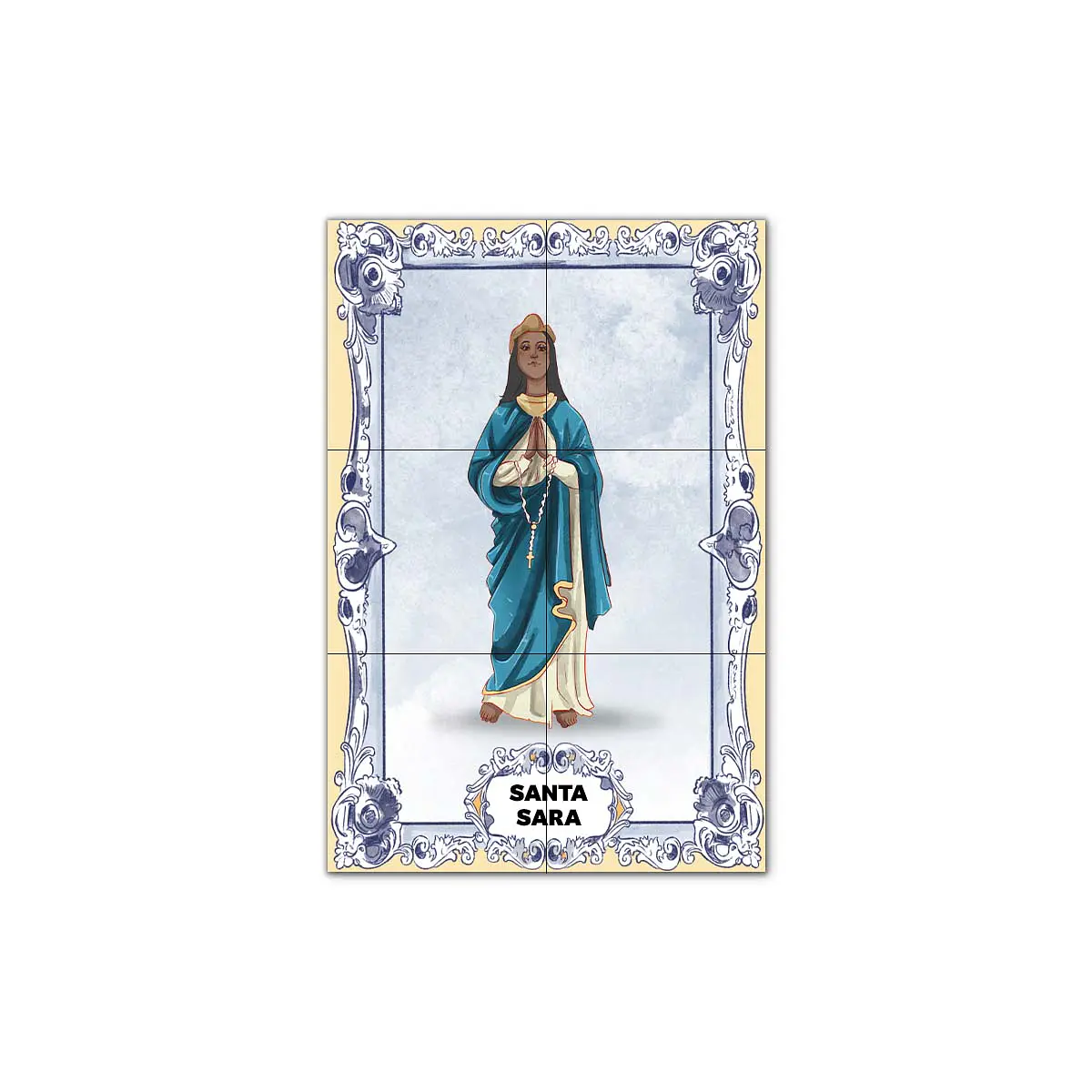 Saint Sarah Tile Panel 30 cm x 45 cm