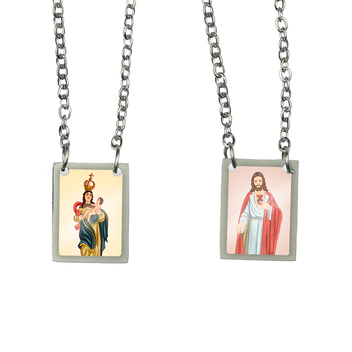 Scapulaire en acier de Notre-Dame de Silva