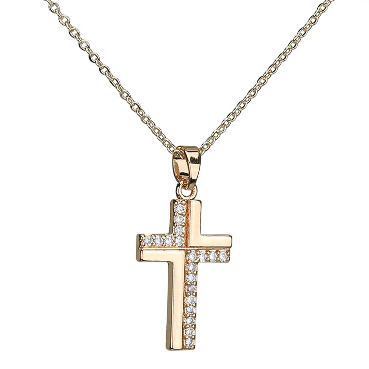 Catholic pendant with Zircon