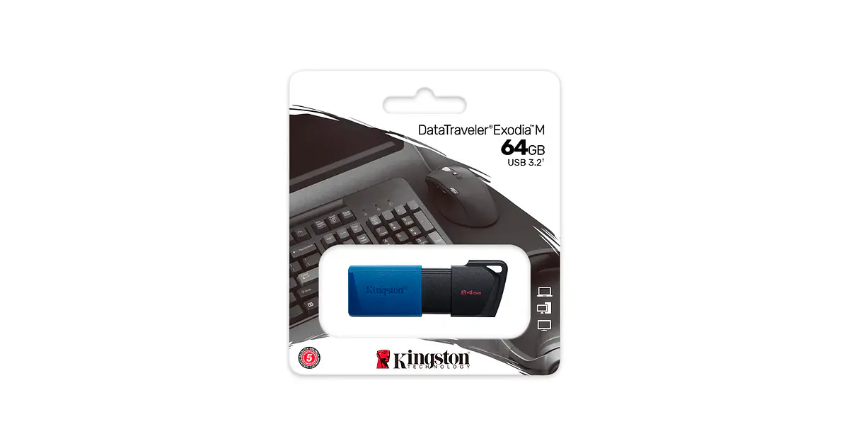Pendrive Kingston Data Traveler Exodia M USB 3.2 Gen 1 64...