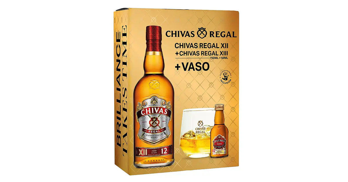 Pack Chivas // Chivas 3/4 + Chivas 1/4 + Vaso 🎁