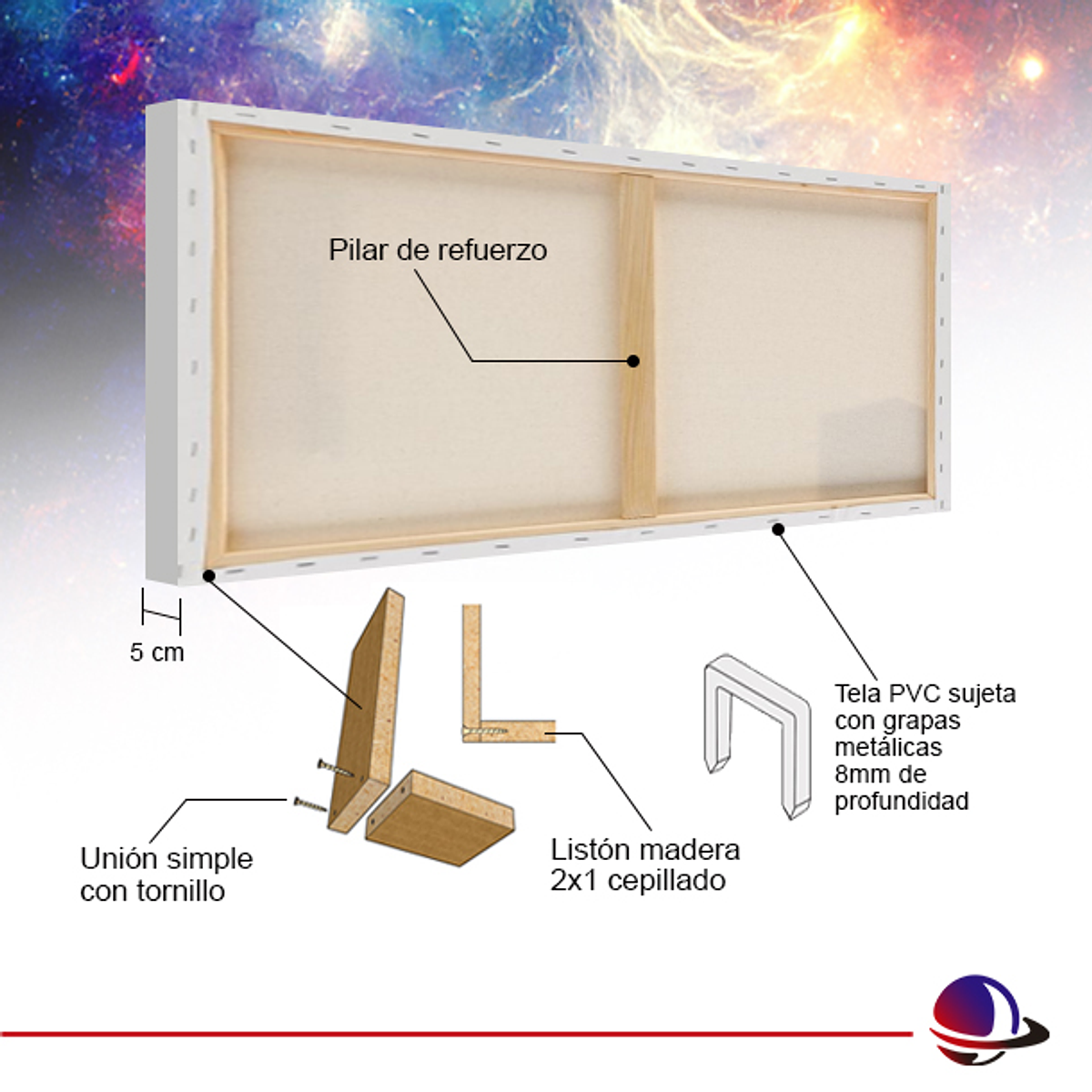 Letrero marco de madera | Astro Graf