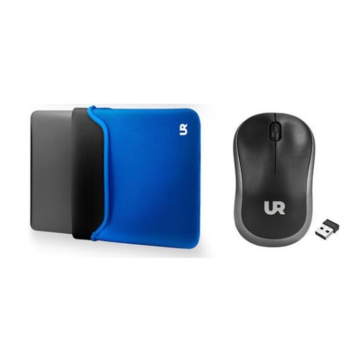 PACK FUNDA + MOUSE UR (AZUL)