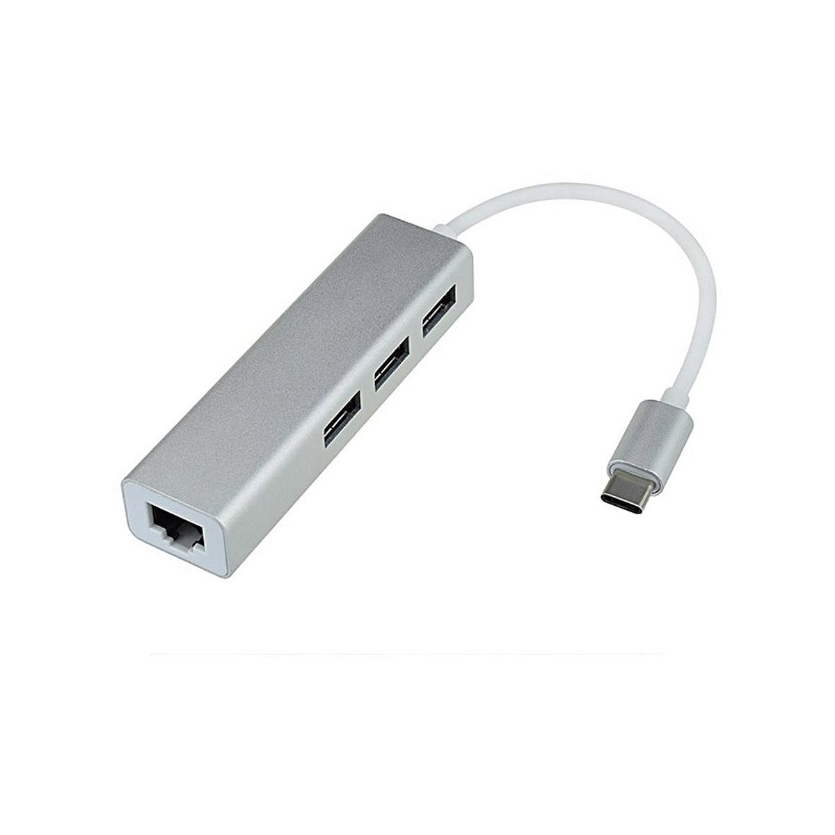 HUB USB C RJ45 + 03 USB A